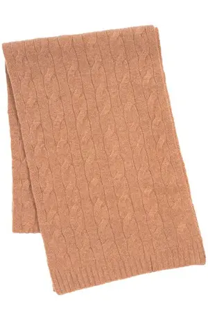 Polo Ralph Lauren Cashmere Cable Scarf - Collection Camel