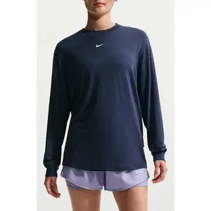 Nike Relaxed Dri-fit Top - 411 Midnight Navy/white