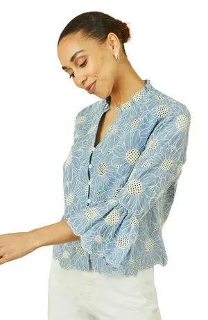 YUMI Daisy Broderie Shirt