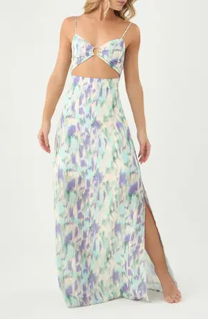 BOAMAR Michy Cover-up Maxi Dress - Ivory Multi