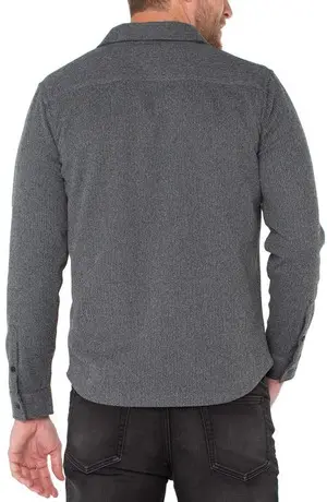 LIVERPOOL Herringbone Knit Button-up Shirt