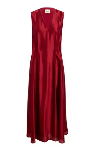 Khaite V Neck Cocktail Dresses
