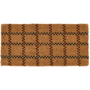 STORIED HOME Coir Doormat - Natural