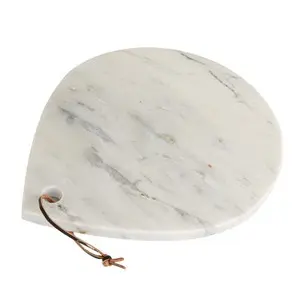 STORIED HOME Mélange Marble Board With Handle