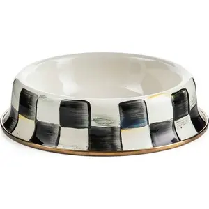 MACKENZIE-CHILDS Check Cat Dish - Courtly