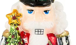 MACKENZIE-CHILDS Classic Nutcracker Glass Ornament