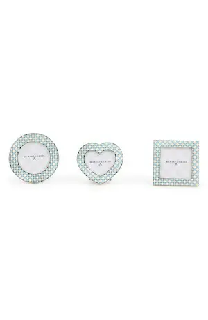 MACKENZIE-CHILDS Set Of Three Celebrate Baby Assorted Frames - Blue