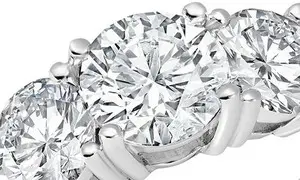 CRISLU Classic Three Stone Cubic Zirconia Ring