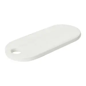 STORIED HOME Acacia Wood Cheese/ Serving Board - White