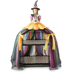 MACKENZIE-CHILDS Trick Or Treat Witch Tiered Display Shelf - Black