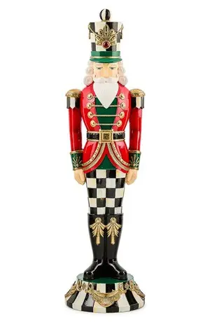 MACKENZIE-CHILDS Classic Resin Nutcracker. - Courtly