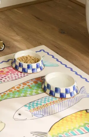 MACKENZIE-CHILDS Check Cat Dish