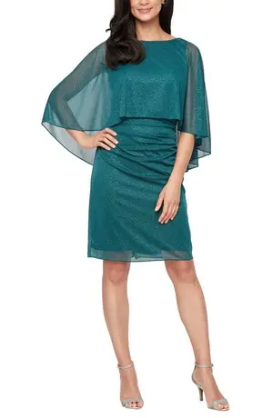 Sl Fashions Cape Effect Cocktail Dresses