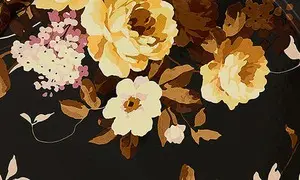 MACKENZIE-CHILDS Wild Rose Enameled Steel Serving Platter