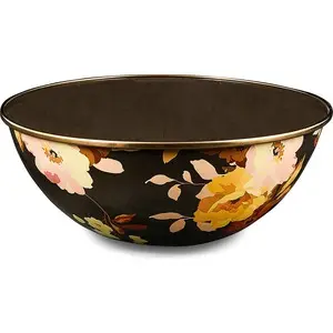MACKENZIE-CHILDS Wild Rose Medium Everyday Bowl - Brown