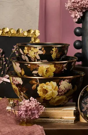 MACKENZIE-CHILDS Wild Rose Medium Everyday Bowl