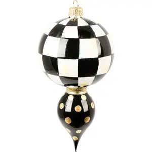 MACKENZIE-CHILDS Noel Drop Glass Ornament - Courtly