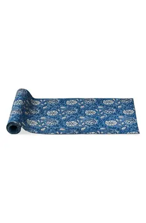 TAG Floral Cotton Table Runner - Blue Multi