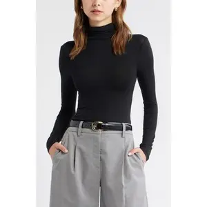 OPEN EDIT Knit Turtleneck - Black