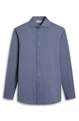 Bugatchi Devon Ooohcotton® Chevron Illusion Print Button-up Shirt