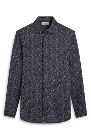 Bugatchi James Ooohcotton® Music Print Button-up Shirt