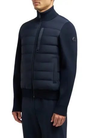 Moose Knuckles Kamet Hybrid Down Jacket - Navy/navy
