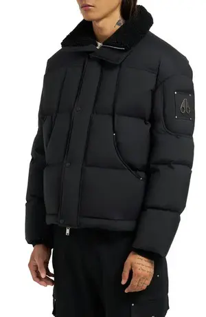 Moose Knuckles Everest Fleece Collar Down Puffer Jacket
