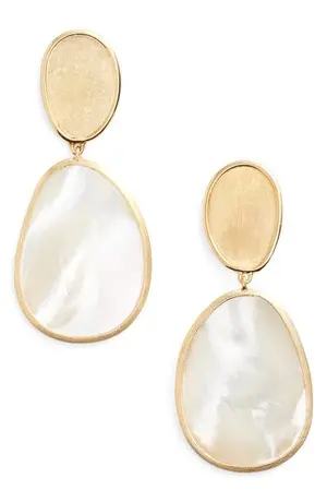 Marco Bicego Lunaria Mother-of-pearl Drop Earrings - White Mother Of Pearl