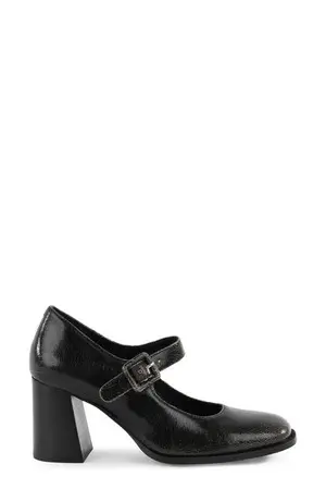 Seychelles Play Pretend Leather Mary Jane Pumps - Black/beige