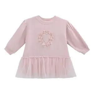 MIMI TUTU Heart Bow Dress - Pink