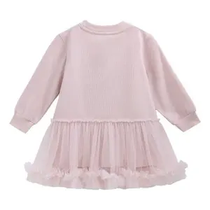 MIMI TUTU Ballet Ruffle Bow Dress - Pink