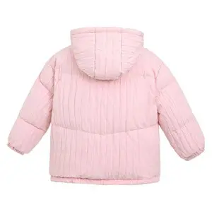MIMI TUTU Bow Quilted Puffer Jacket - Pink