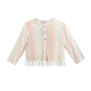 MIMI TUTU Striped Skort Cardigan Set
