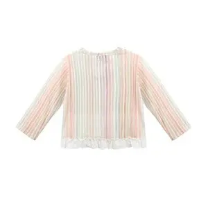 MIMI TUTU Striped Skort Cardigan Set