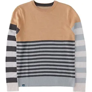 KAVU Hillrose Crew Neck Sweater Stripe Fuse
