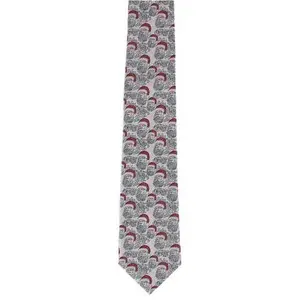 Trafalgar Santa Claus Silk Novelty Necktie - Cream