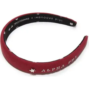Lele Sadoughi Alpha Phi Charlotte Headband - Wine 600