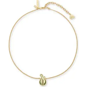 Lele Sadoughi Alpha Chi Omega Charm Necklace - Gold 720