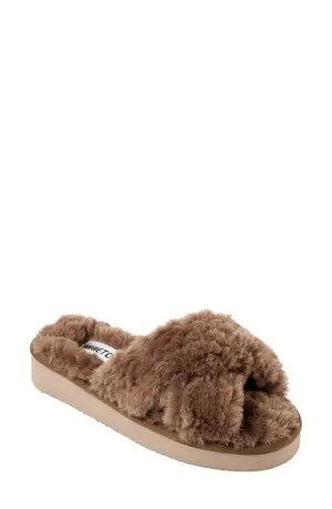 Faux Fur Slipper Slides for Women