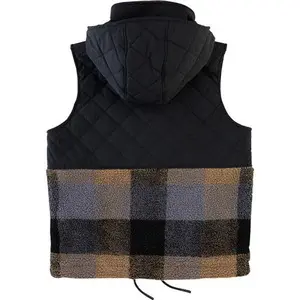 KAVU Luna Peak Hooded Vest - Nightshade Plaid
