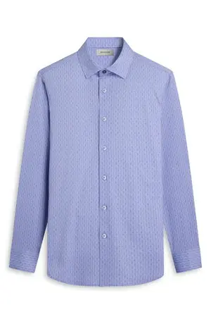 Bugatchi Jules Ooohcotton® Floral Check Print Button-down Shirt
