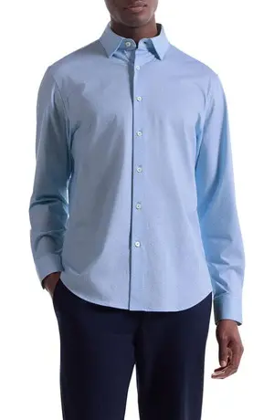 Bugatchi Jules Ooohcotton® Honeycomb Print Button-down Shirt