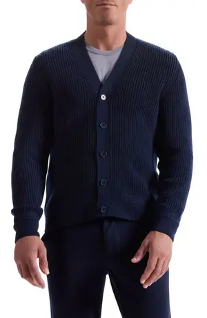 Bugatchi Ribbed Cardigans For Men