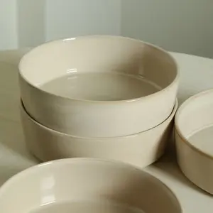 STONE + LAIN Eden Stoneware 4-piece Pasta Bowl Set