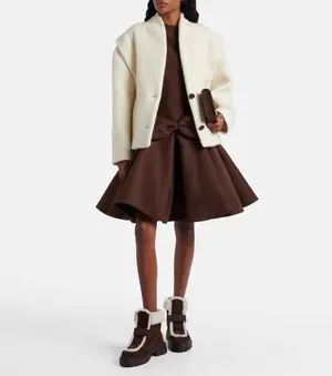 JIMMY CHOO Shea Suede And Shearling Ankle Boots - Brown