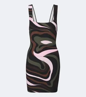 Emilio Pucci Marmo Jersey Minidress - Multicoloured