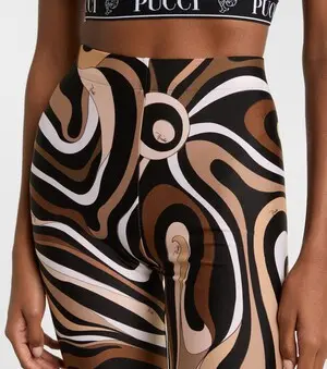 Emilio Pucci Marmo Leggings - Brown