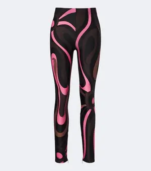 Emilio Pucci Marmo Leggings - Multicoloured