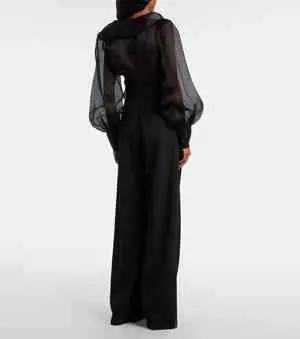 Rebecca Vallance Anjou Sheer Silk Organza Blouse