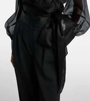 Rebecca Vallance Anjou Sheer Silk Organza Blouse